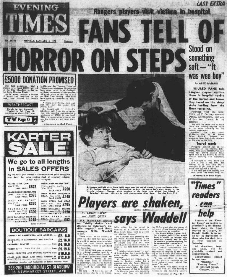 The Ibrox Disaster, 2 January 1971 – Respect for the 66 as Celtic Remembers