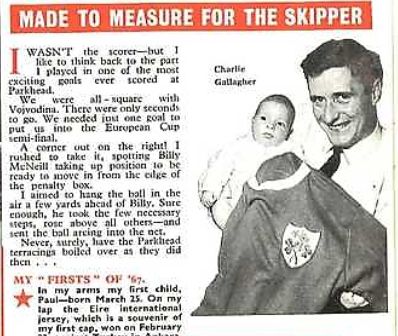 The Early Years: “Charlie Gallagher a dark-haired handsome youngster ...