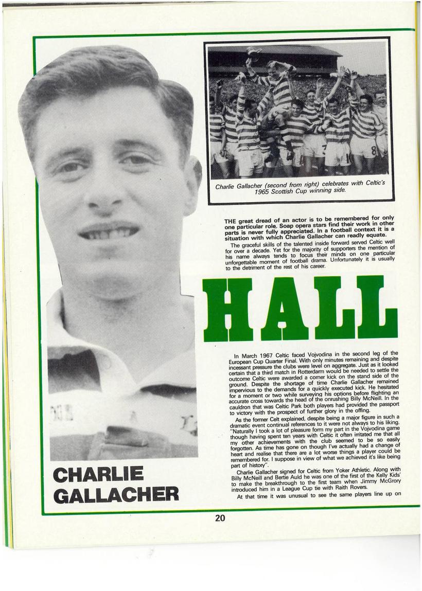 “Charlie Gallagher What a Player!” – Playing for Ireland: Jock Stein ...