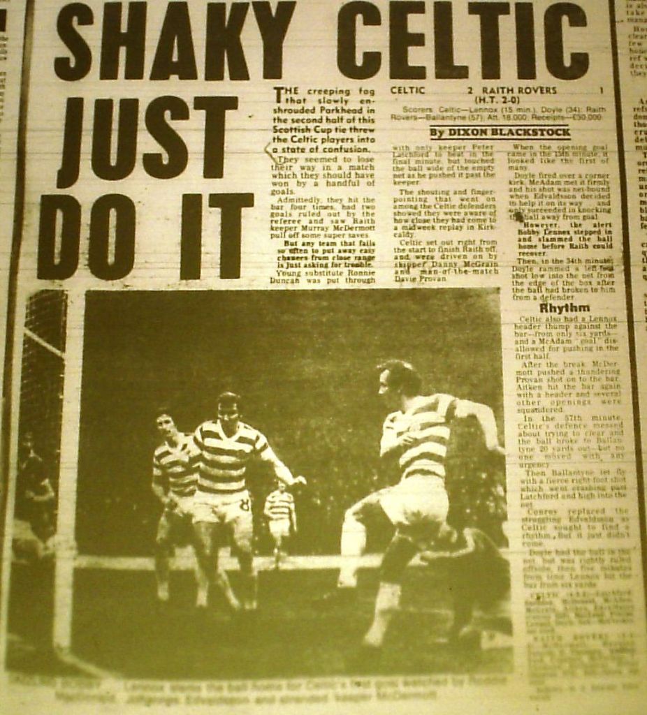 Celtic v Raith Rovers in the Scottish Cup – The full story so far