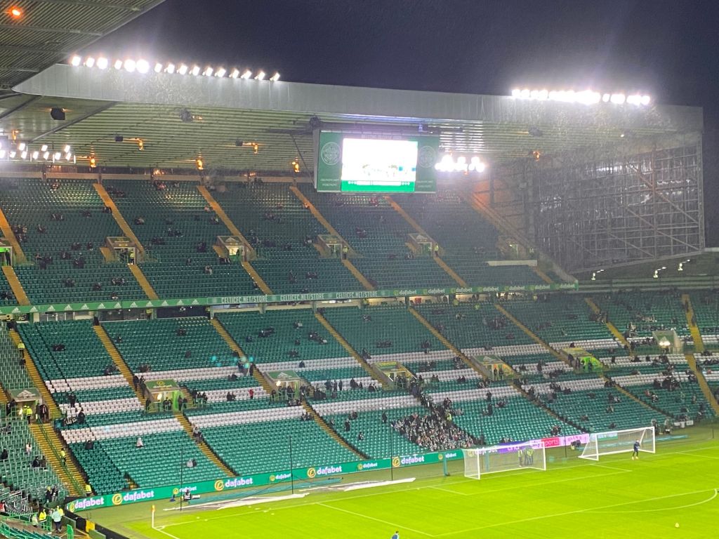 Photos – Big Screen out of action at Celtic Park