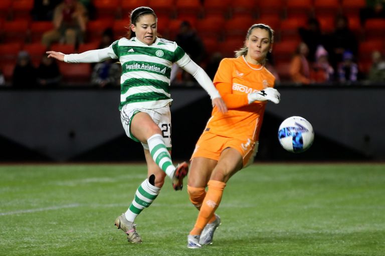 Video: Kit Loferski on that dramatic Celtic equaliser against Rangers Women