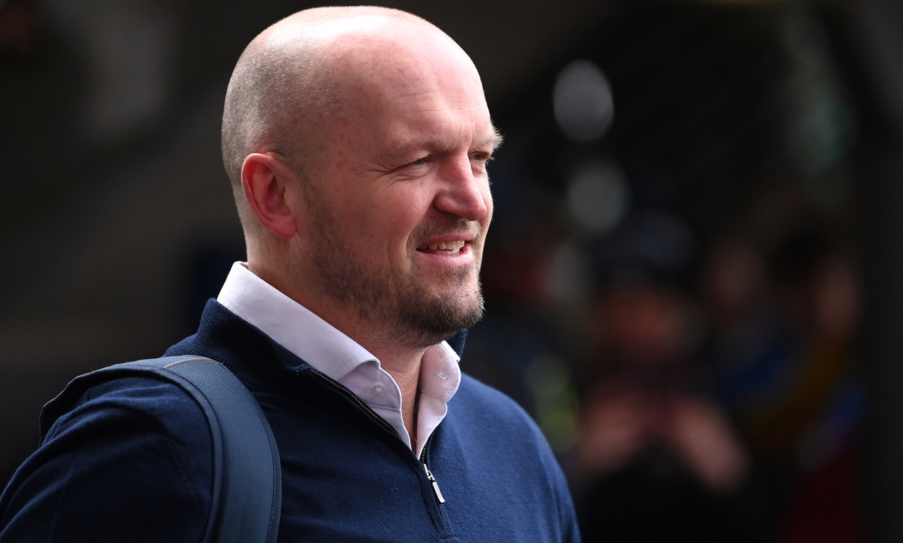 Scotland Rugby Head Coach watches Celtic train and meets Ange Postecoglou