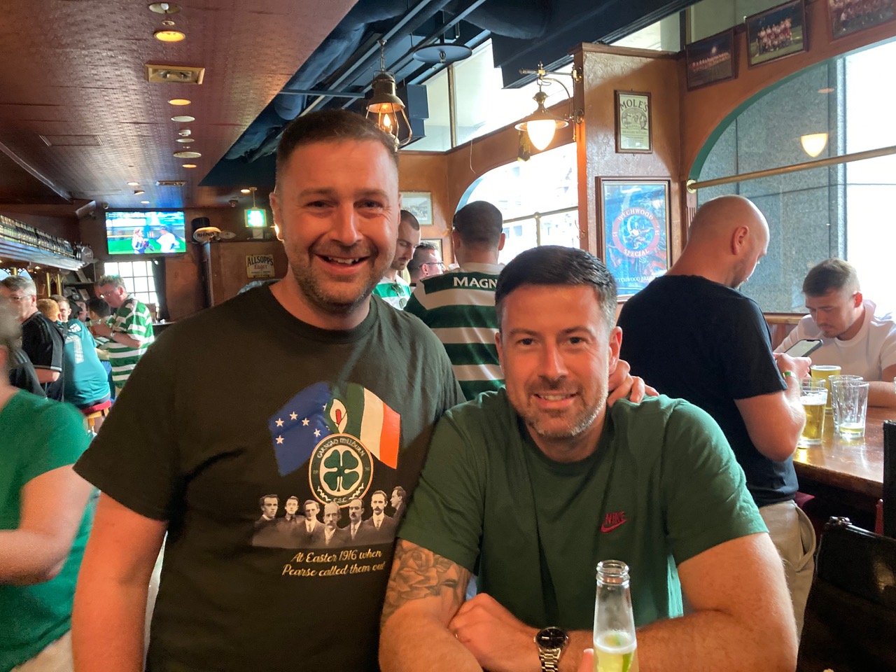 This is Yatao – Celtic family gathered at the bar in Tokyo yesterday ...