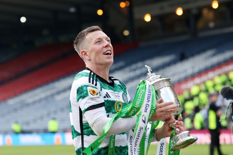 “On top of the world,” Celtic captain Calllum McGregor looking down on ...