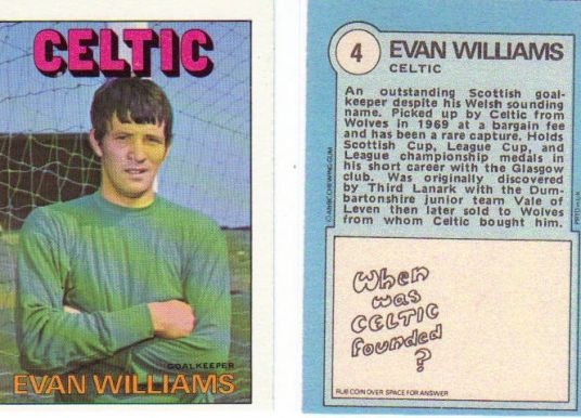 A sad farewell to Evan Williams – Another Celtic legend gone