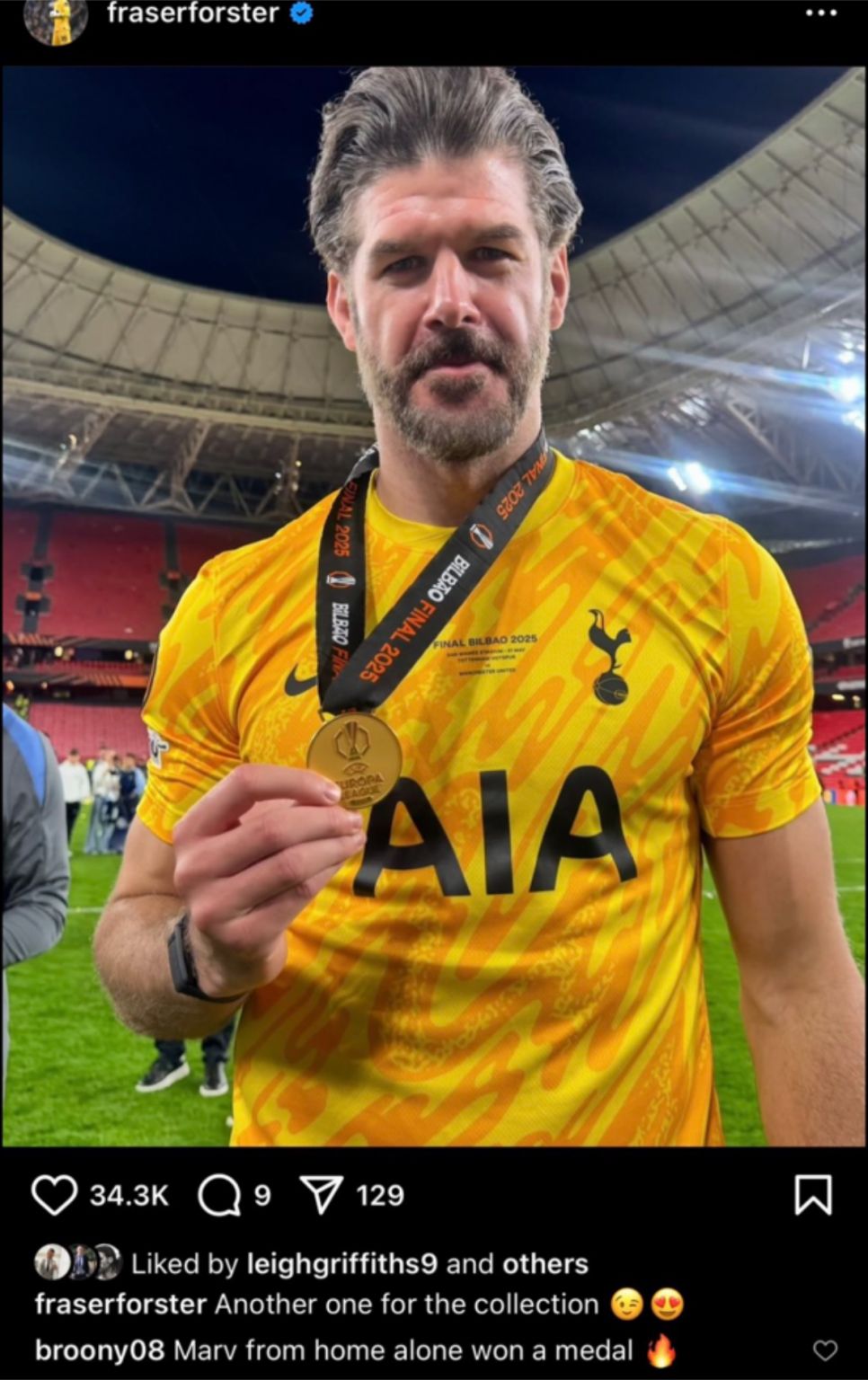 Celtic legend’s hilarious response to Fraser Forster’s Spurs success