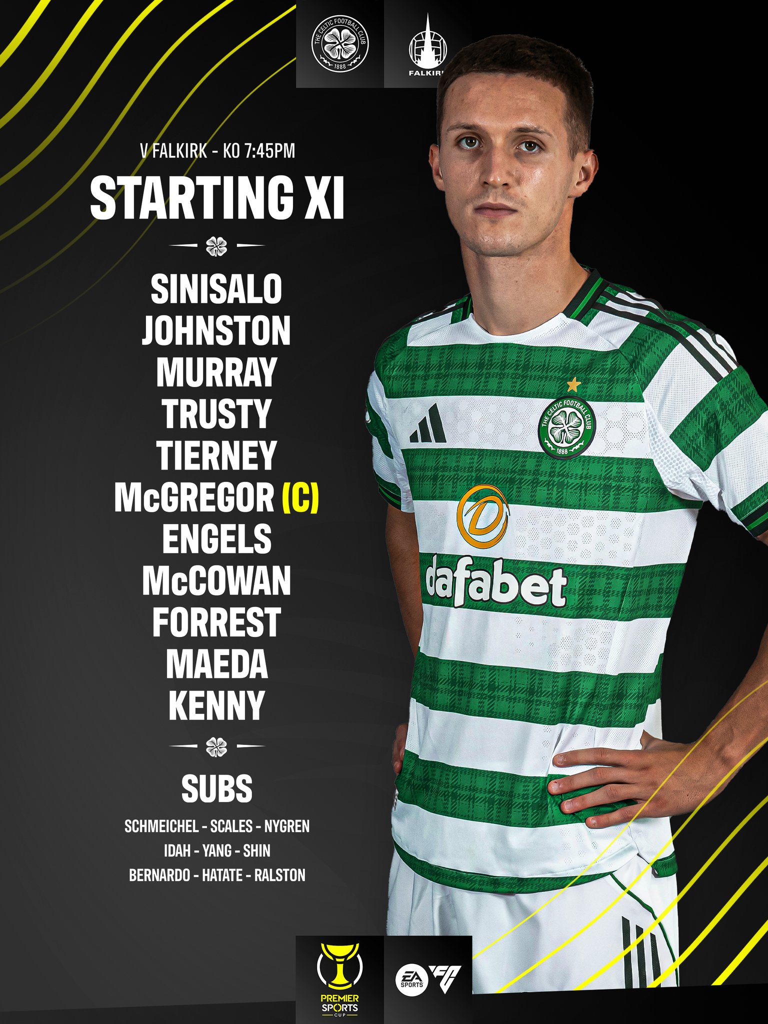 Half Time: Celtic 1-0 Falkirk